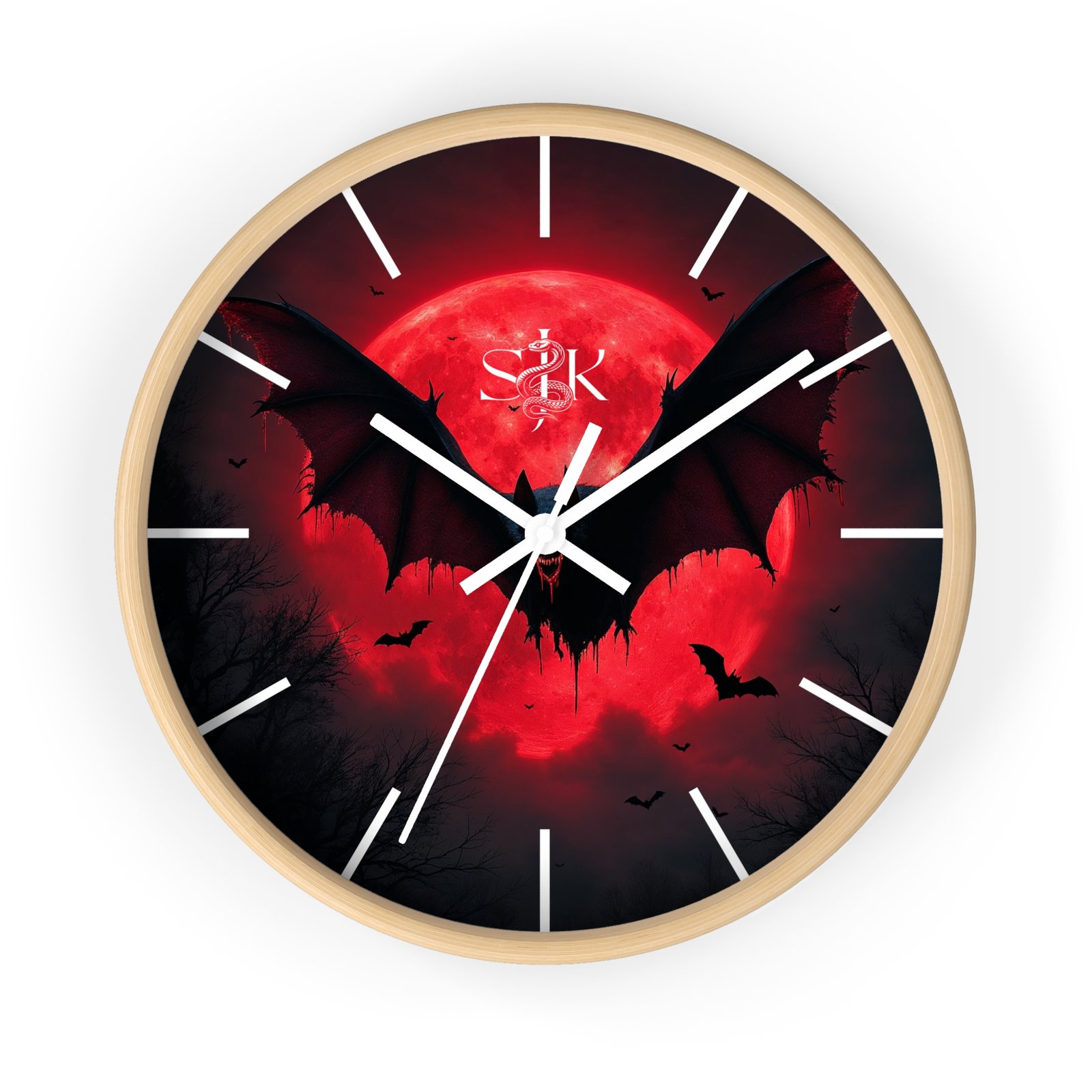 Gothic Bat Wall Clock | Spooky Home Decor – Samantha J Khan